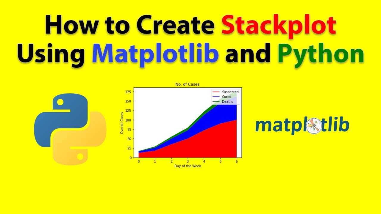 Python And Matplotlib Stackplot Youtube