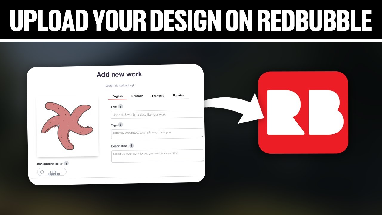 How To Upload Your Design On Redbubble 2025 Full Tutorial Youtube
