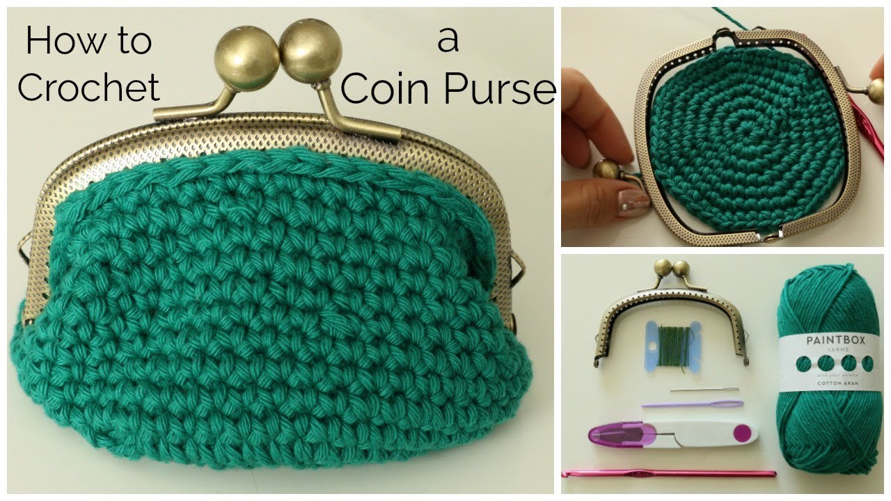 How To Crochet A Coin Purse Youtube