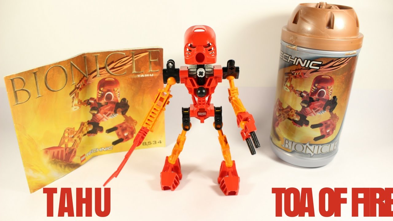 Lego Bionicle Review Tahu Toa Of Fire 8534 2001 Youtube