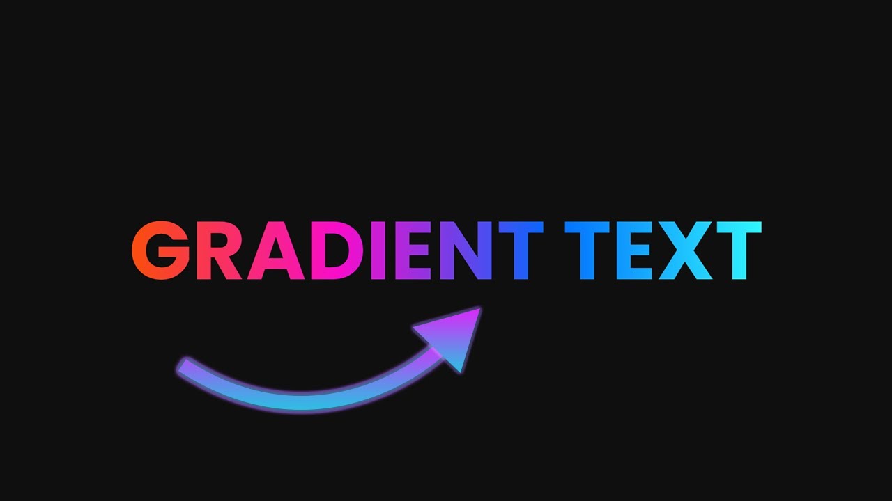 Create Gradient Text Effect Using Only Html And Css Youtube