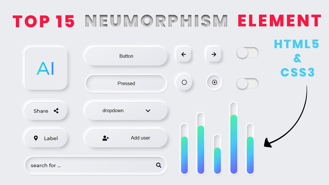 Neumorphism Ui Design Html Css Neumorphism Effect Css Neumorphism