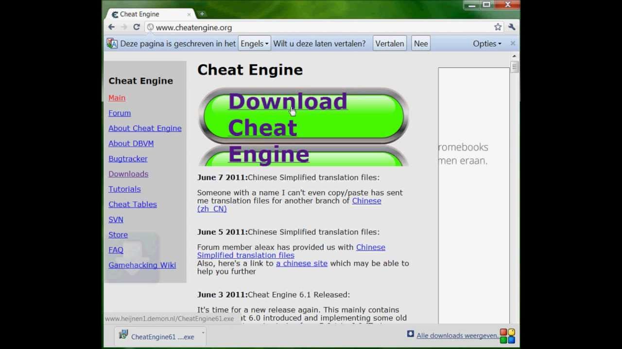 How To Download Cheat Engine 6 1 Hd Youtube