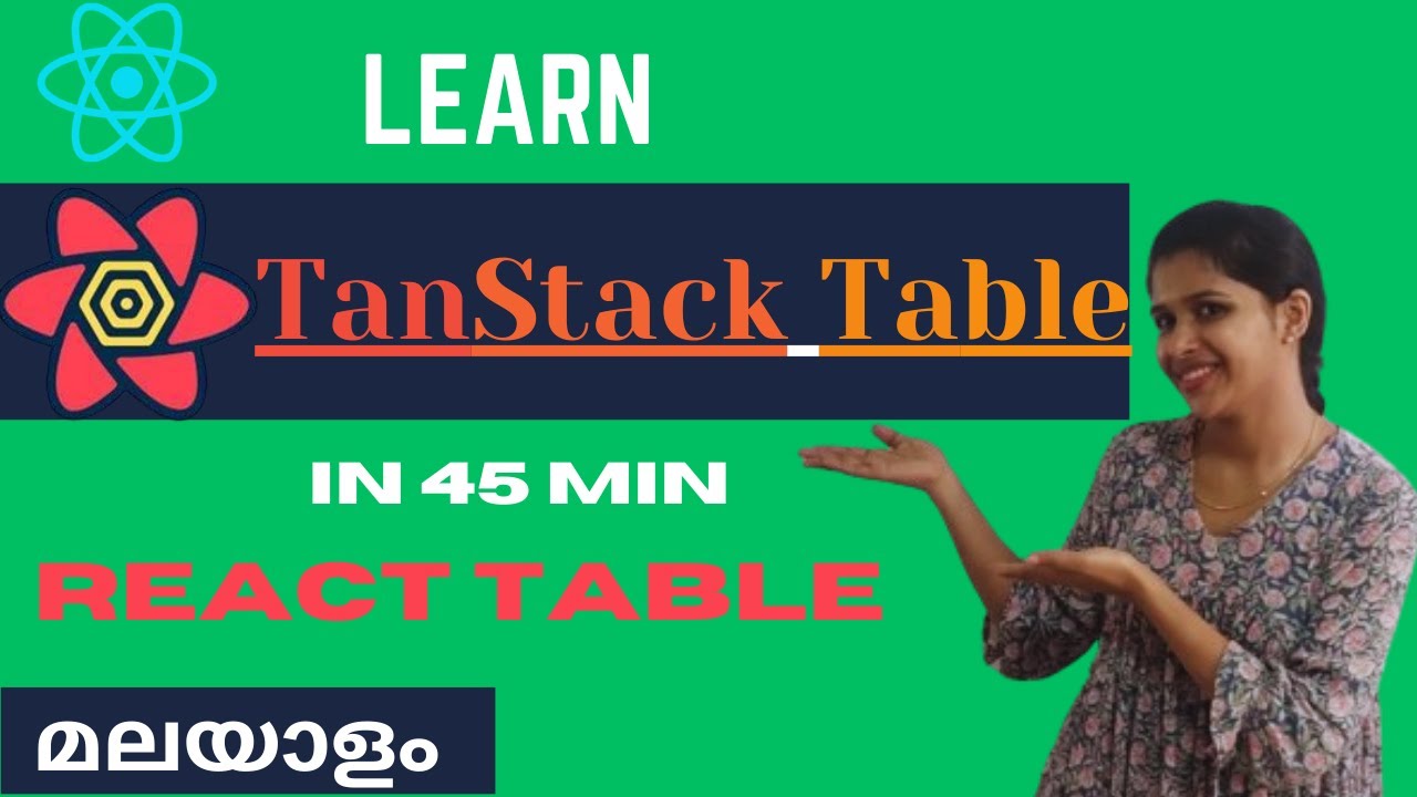 Tanstack Table React Table Malayalam Youtube