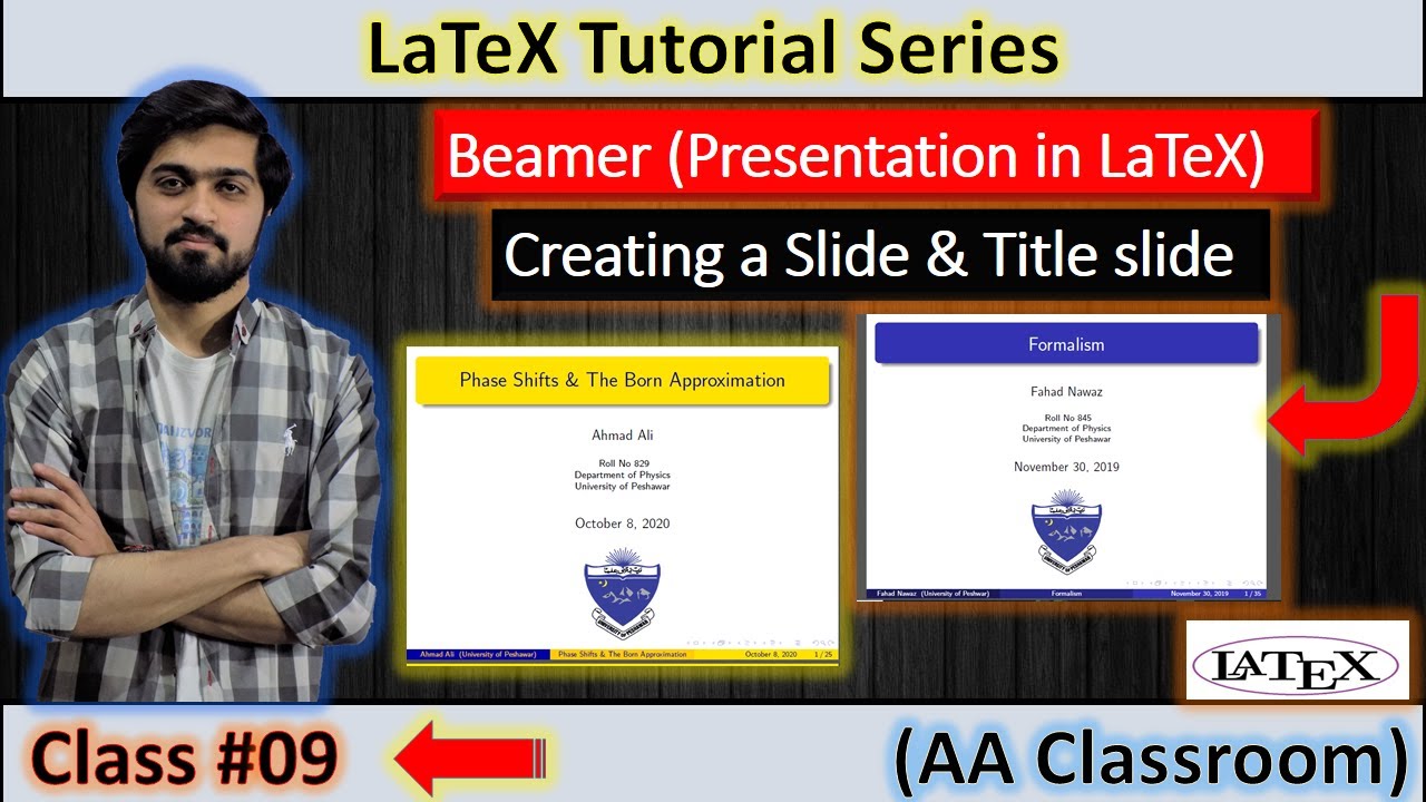 Beamer Presentation Creating A Slide And A Title Slide In Latex