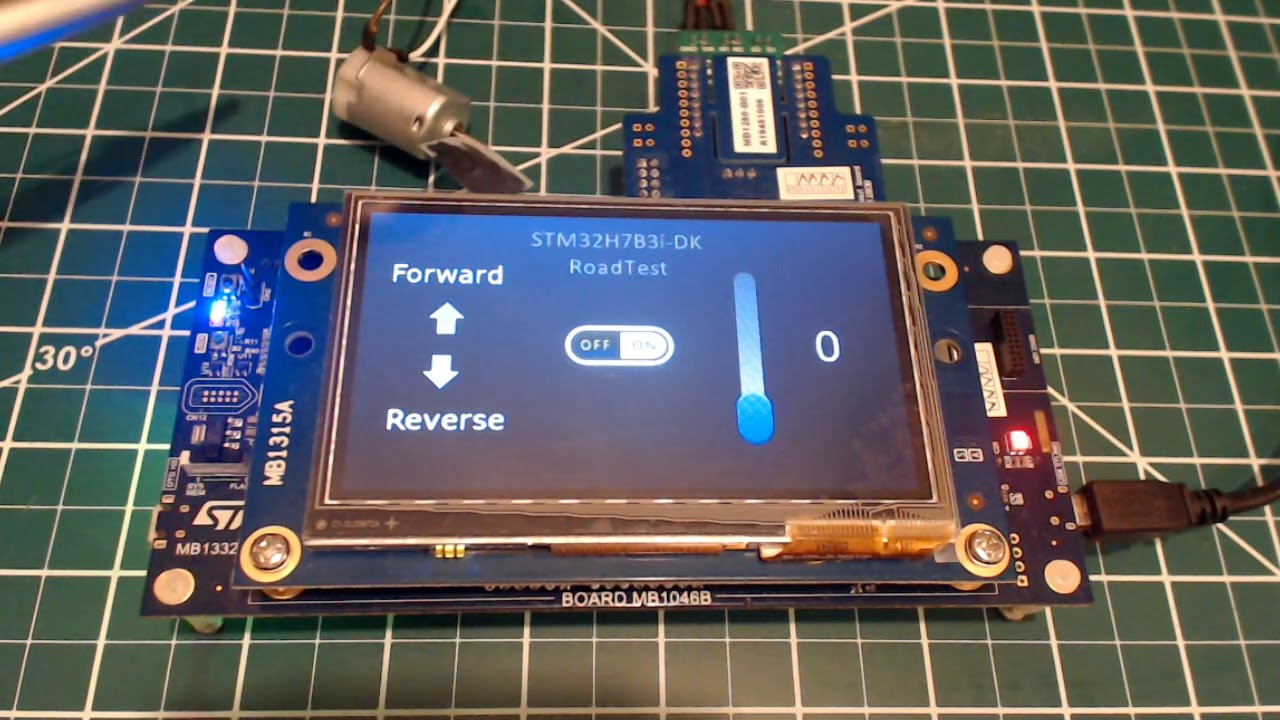 Stm32h7b3i Dk Touchgfx Demo Youtube