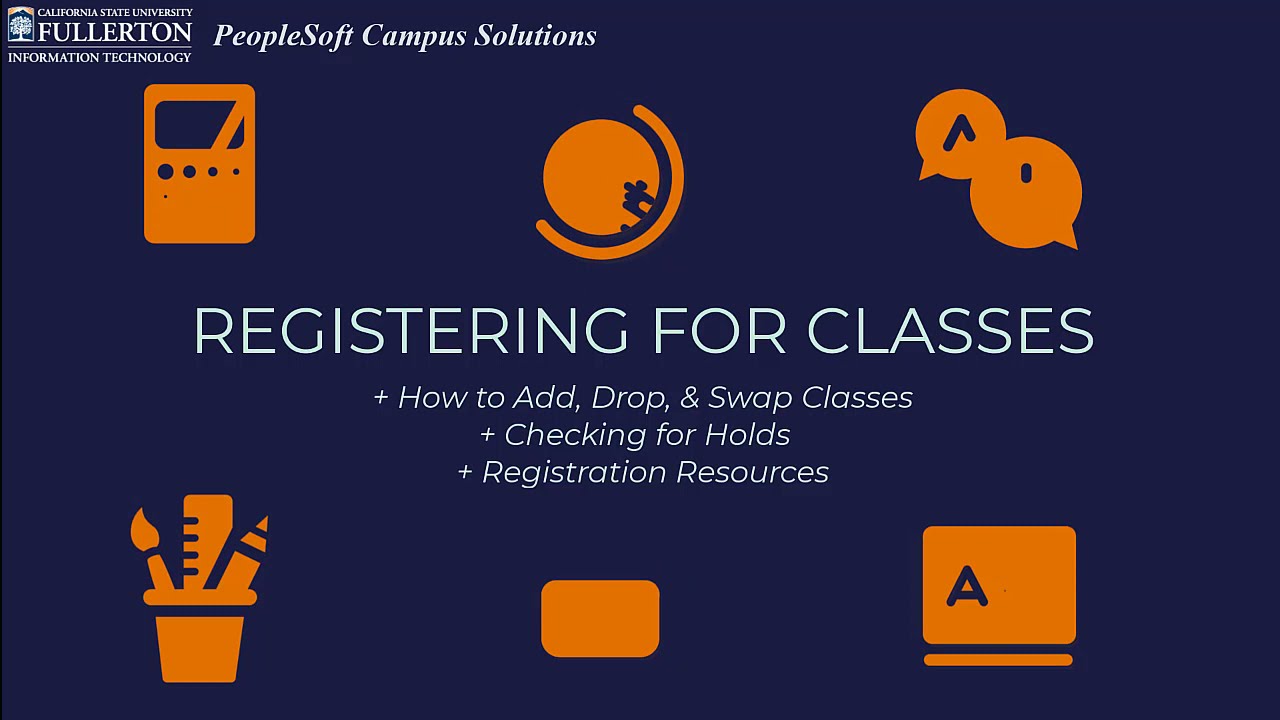 Registering For Classes Youtube