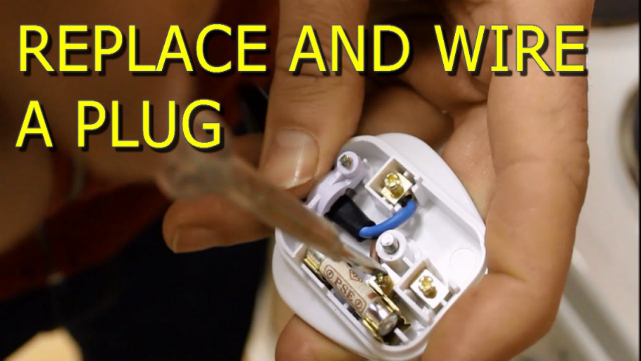 How To Replace And Wire A Electrical Plug Video Youtube