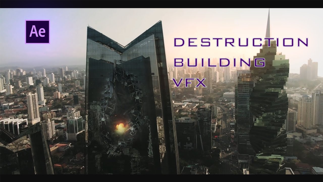 Destruction Building Effect In After Effect Damage Building Vfx Vfx