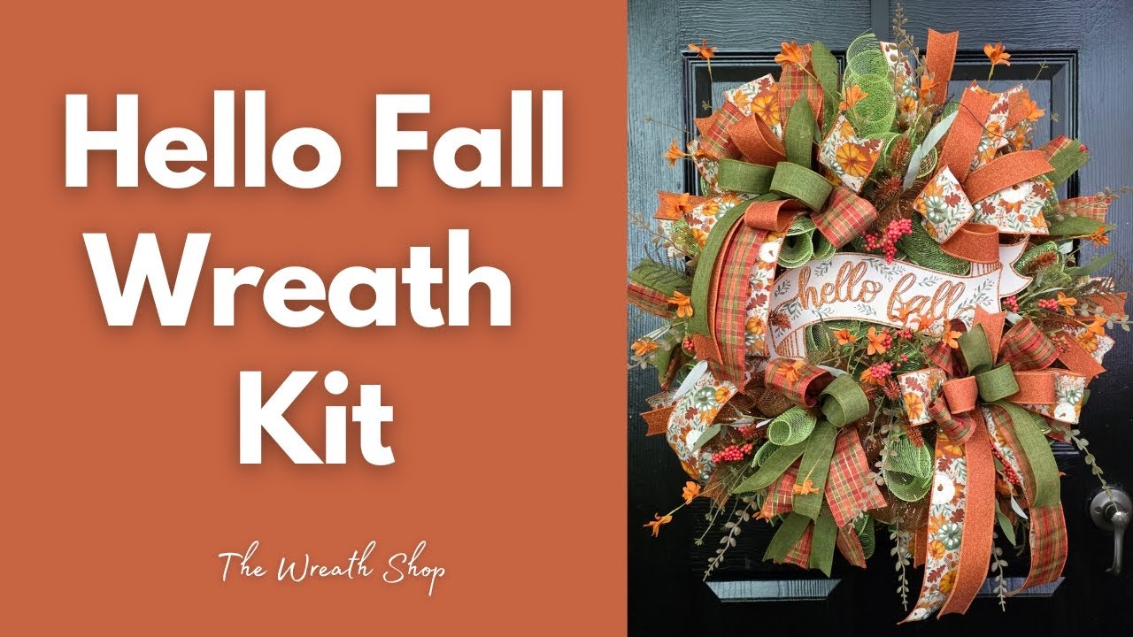 Hello Fall Wreath Kit Facebook Live Youtube