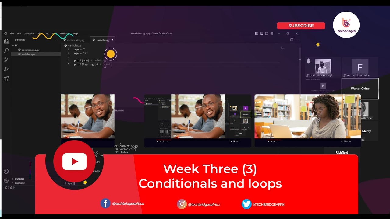 Python Training Week 3 Conditionals And Loops Youtube