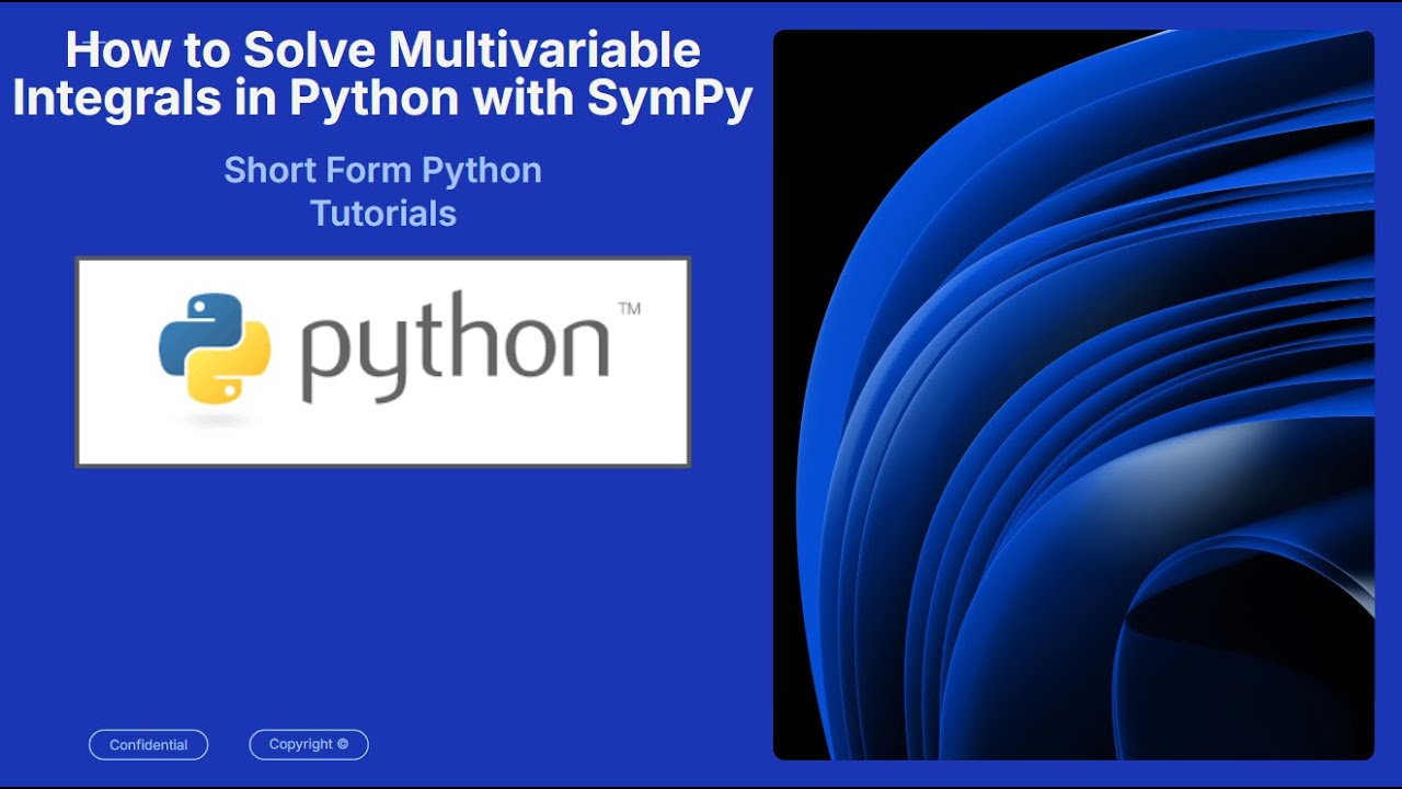 How To Solve Multivariable Integrals In Python With Sympy Easy