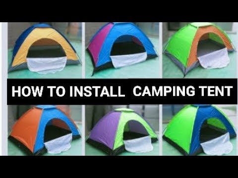 How To Set Up Camping Tent Paano Mag Buo Ng Camping Tent Youtube