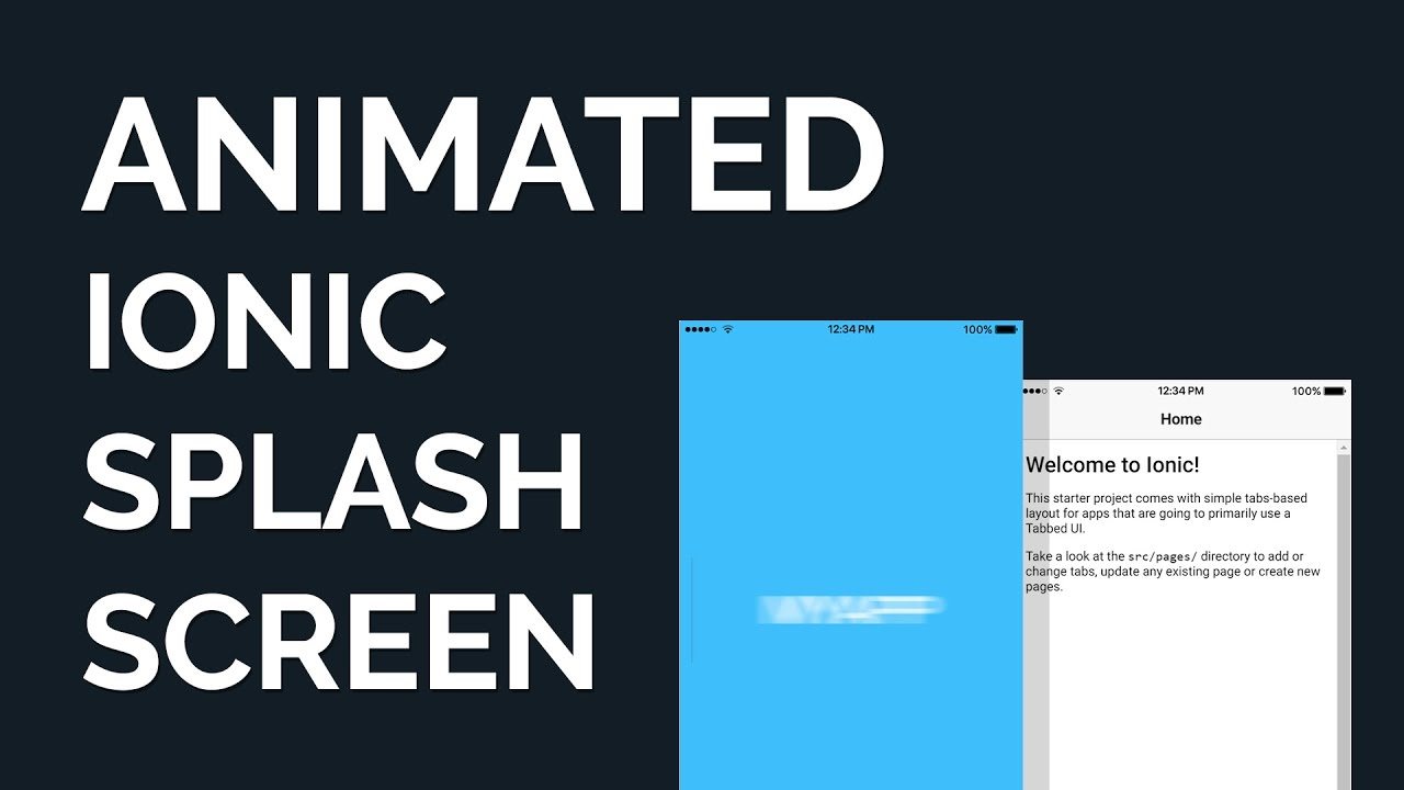 Make An Animated Ionic Splash Screen Via Html Css Youtube