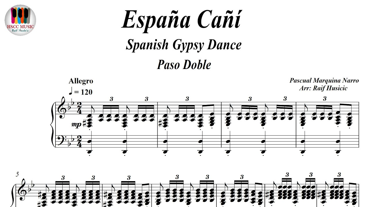 España Cañí Paso Doble Spanish Gypsy Dance Danza Zingara Spagnola