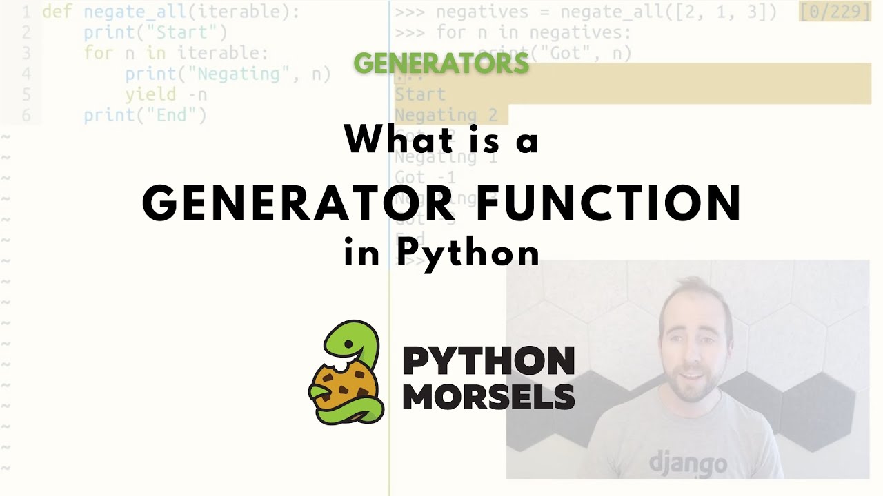 Generator Functions In Python Youtube