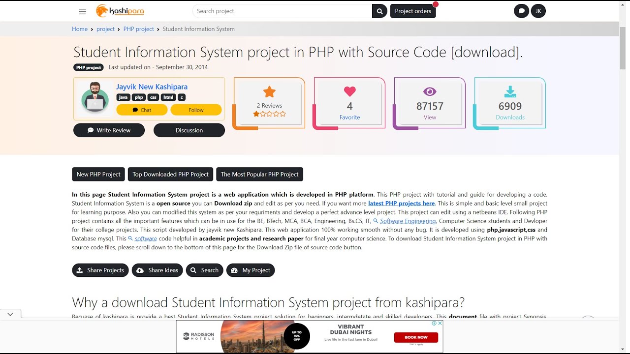 332 Student Information System Project In Php With Source Code Download