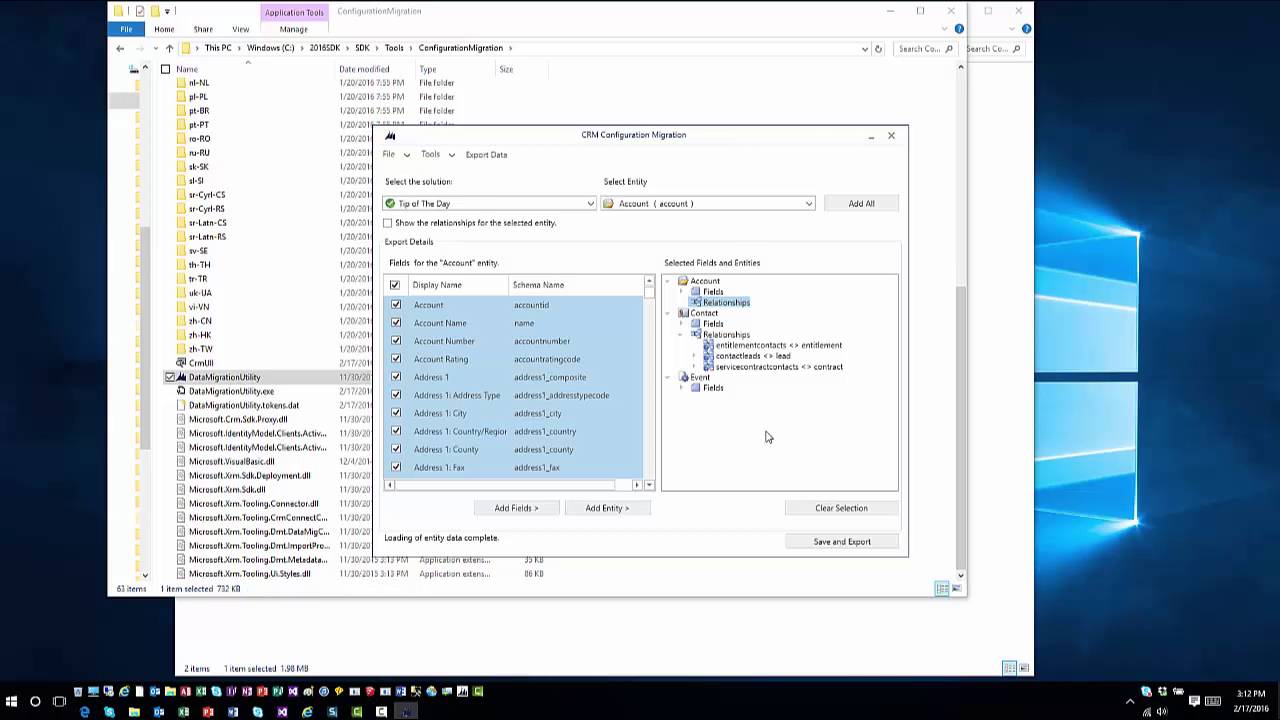 Tip 582 Tipster Guide To Dynamics Crm Configuration Migration Tool