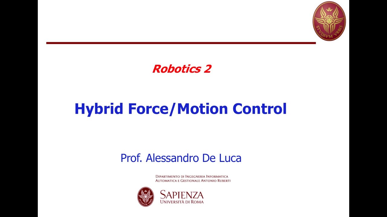 Robotics 2 Hybrid Force Motion Control Part 1 Youtube
