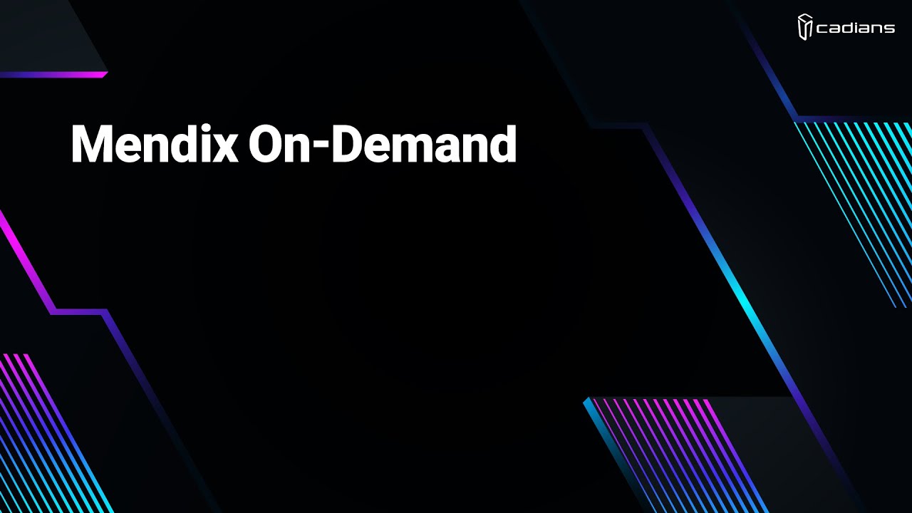 Mendix On Demand Webinar Youtube