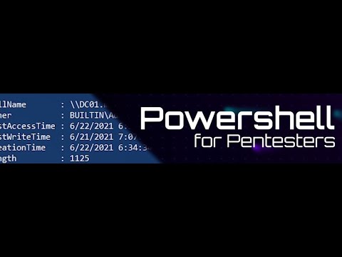 Introduction To Powershell For Pentesters Youtube