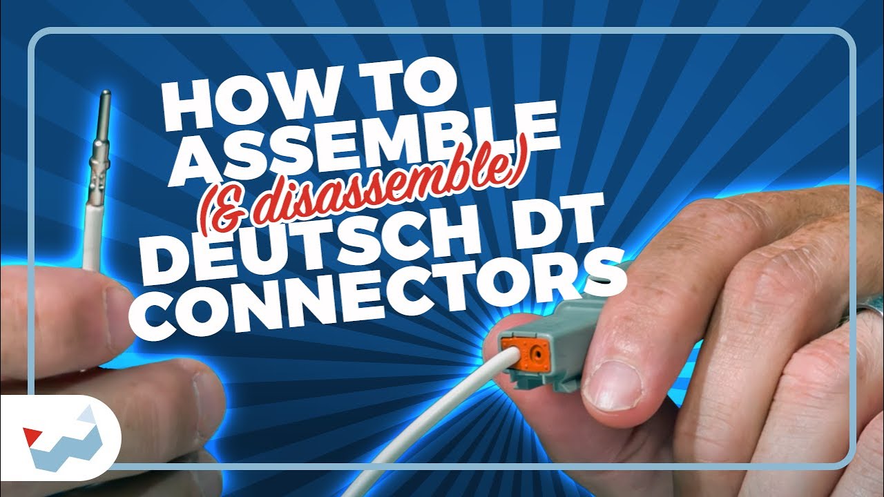 How To Assemble Disassemble Deutsch Dt Connectors Youtube