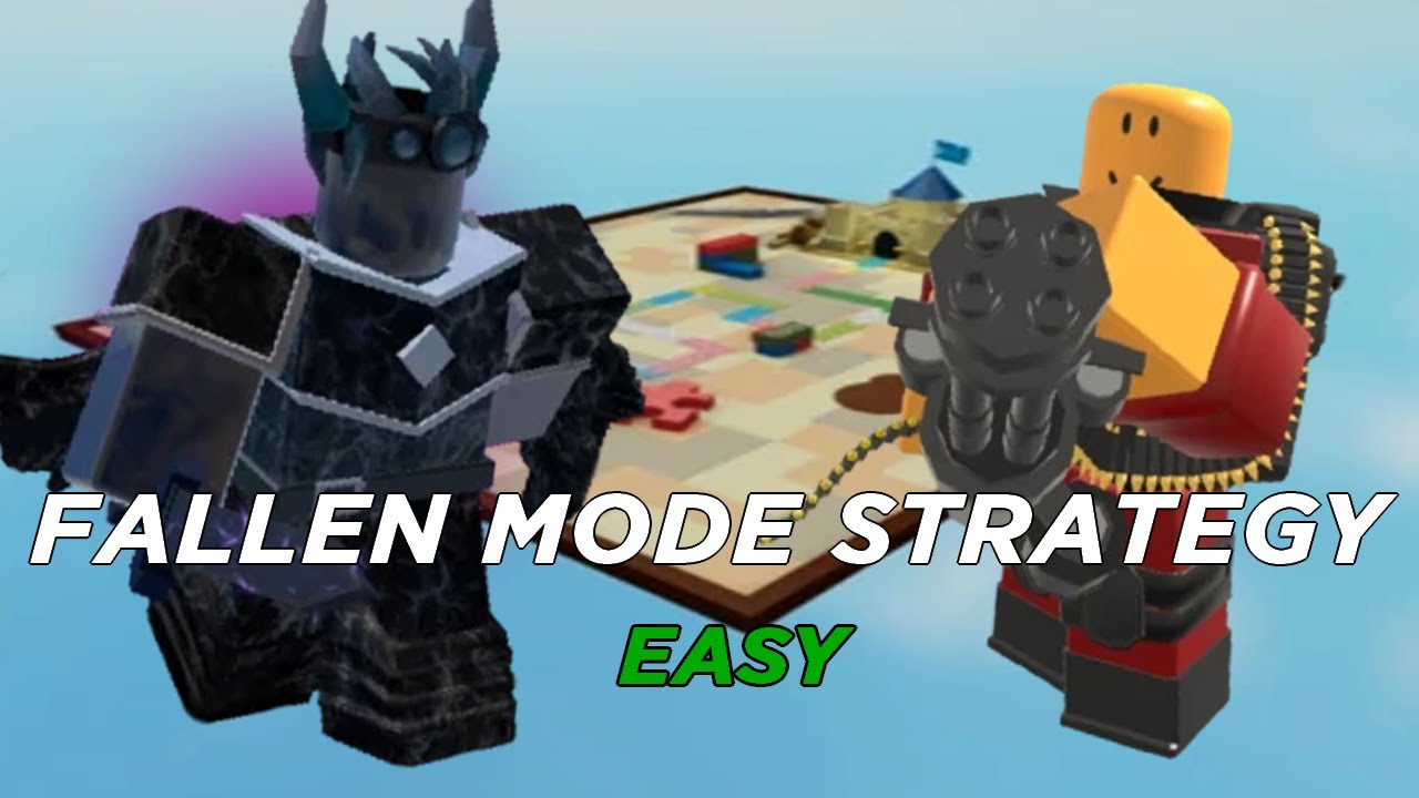 Tds Fallen Mode Duo Strategy Easy Lvl50 Youtube