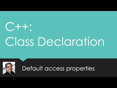 C Class Declaration Youtube
