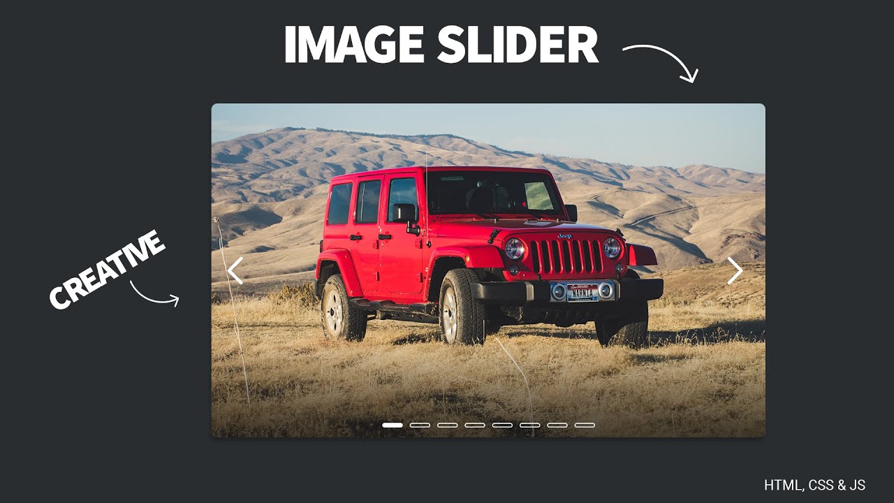 Creative Image Slider Using Html Css Javascript Swiperjs Tutorial