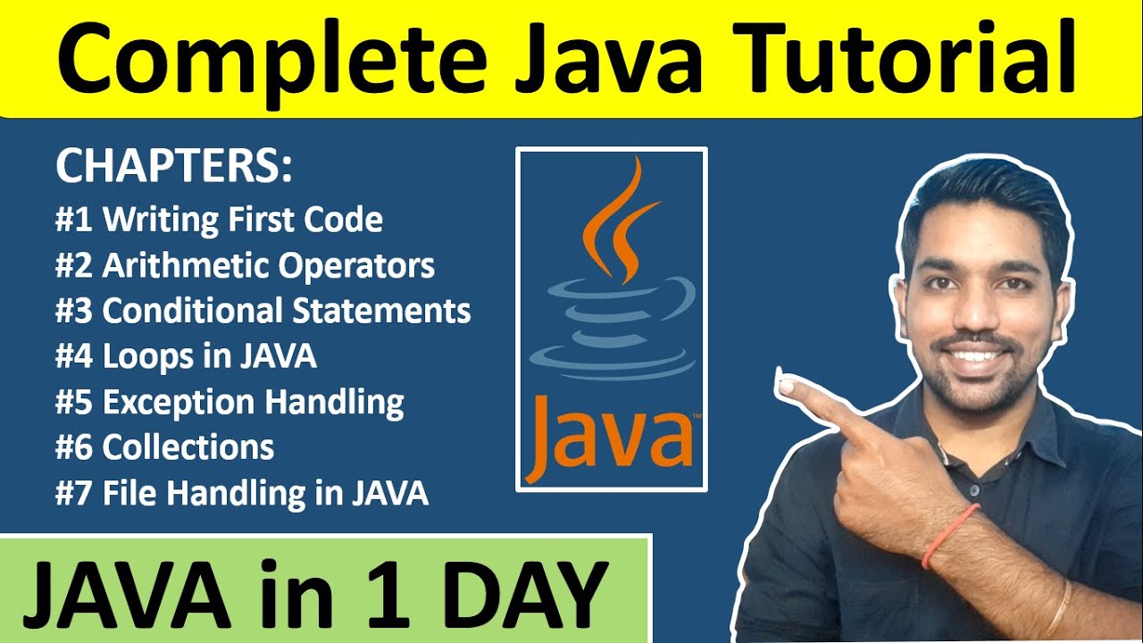 Complete Java Tutorial For Beginners In 1 Day Full Java Course Youtube