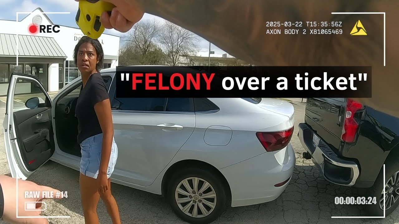 Entitled Woman Turns Simple Traffic Stop Into Felony Police Bodycam
