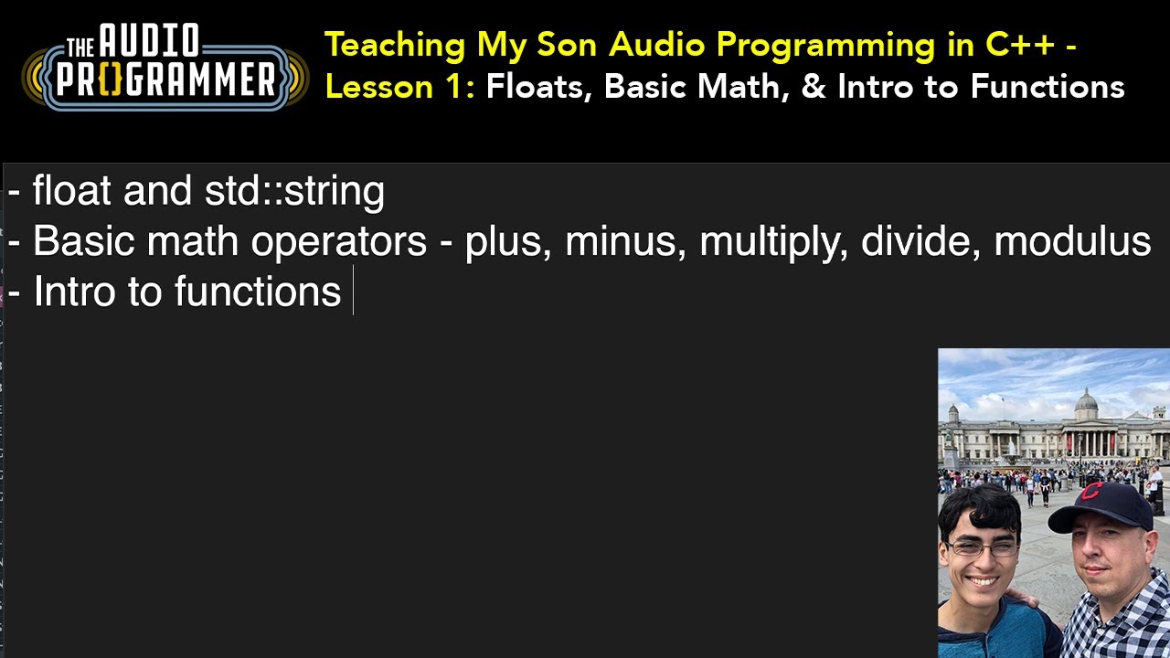 C Basics Lesson 01 With My Son Floats Basic Math Intro To