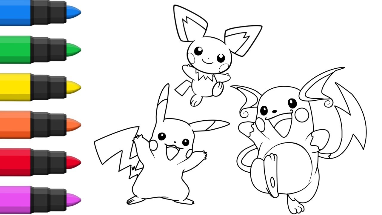 10 Awesome Pikachu Evolution Coloring Pages For Fans Koloringpages