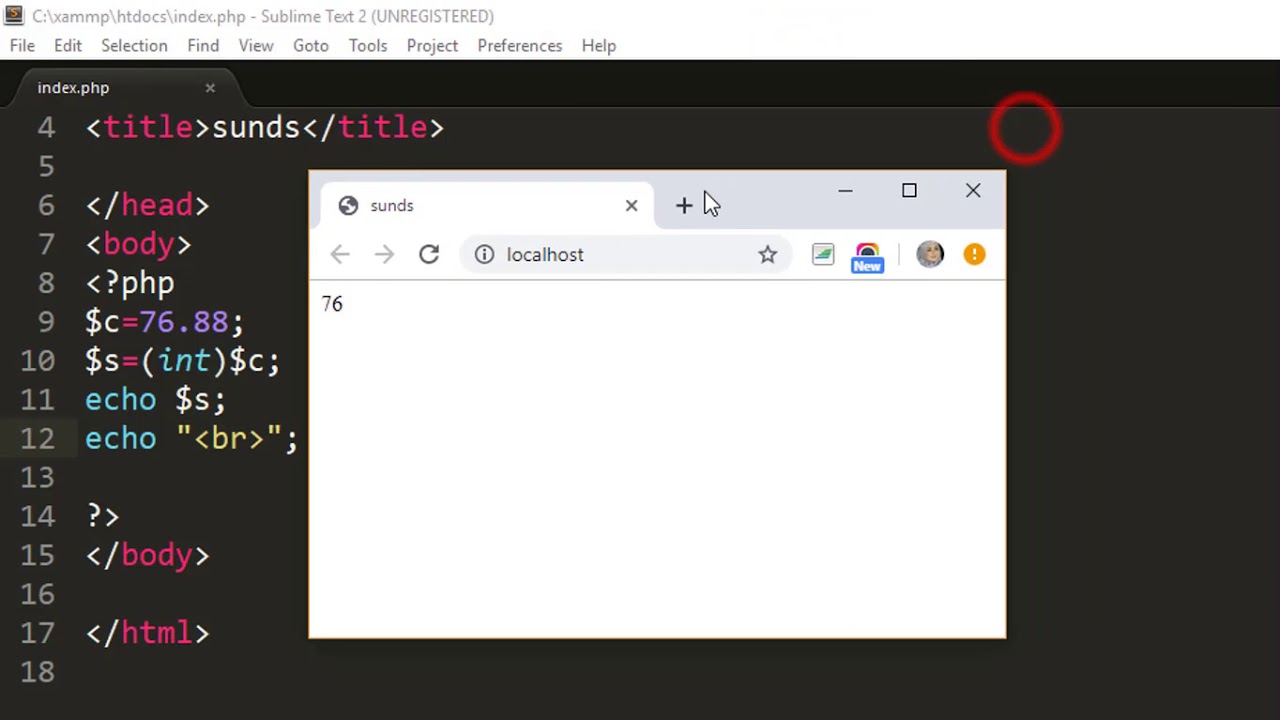 Php Casting Strings And Floats To Integers Cast Float To Int Cast
