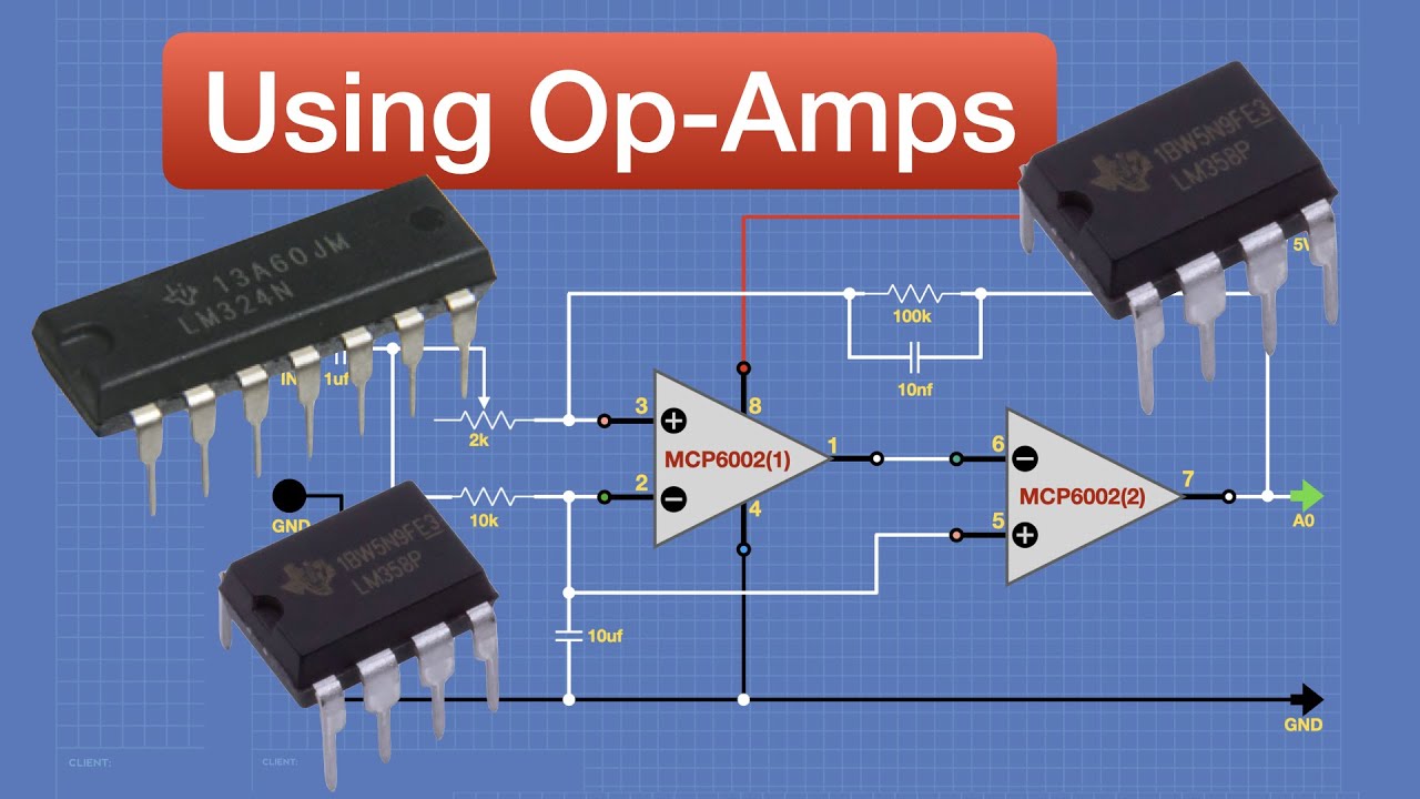 Op Amps Using Operational Amplifiers Youtube