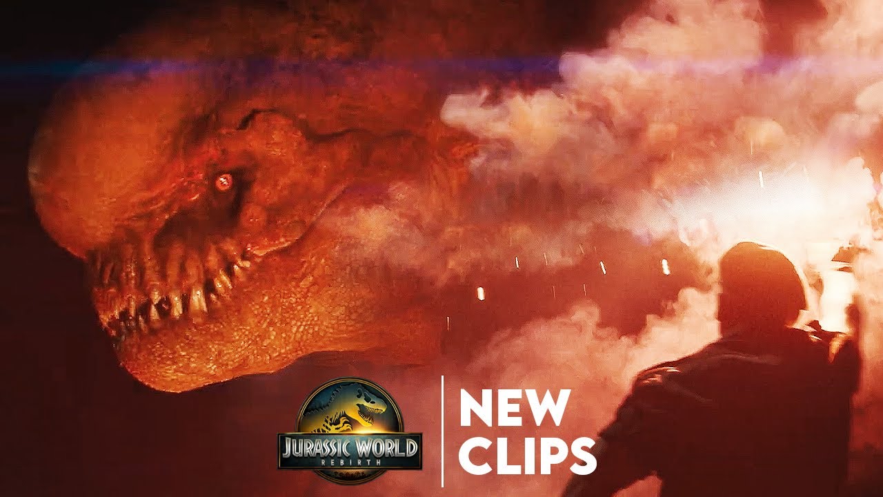 4 New Clips New D Rex Footage Jurassic World Rebirth Youtube