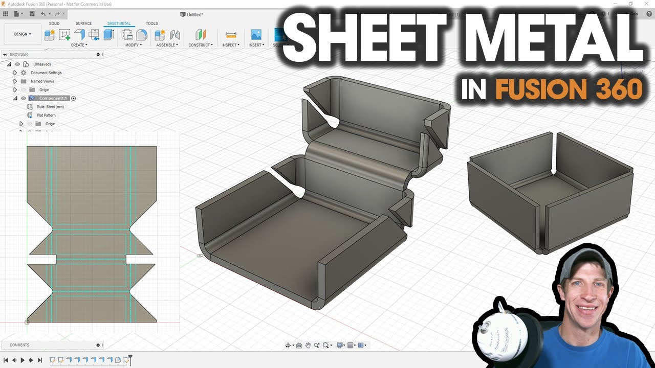 Intro To Sheet Metal In Fusion 360 Sheet Metal Beginners Start Here