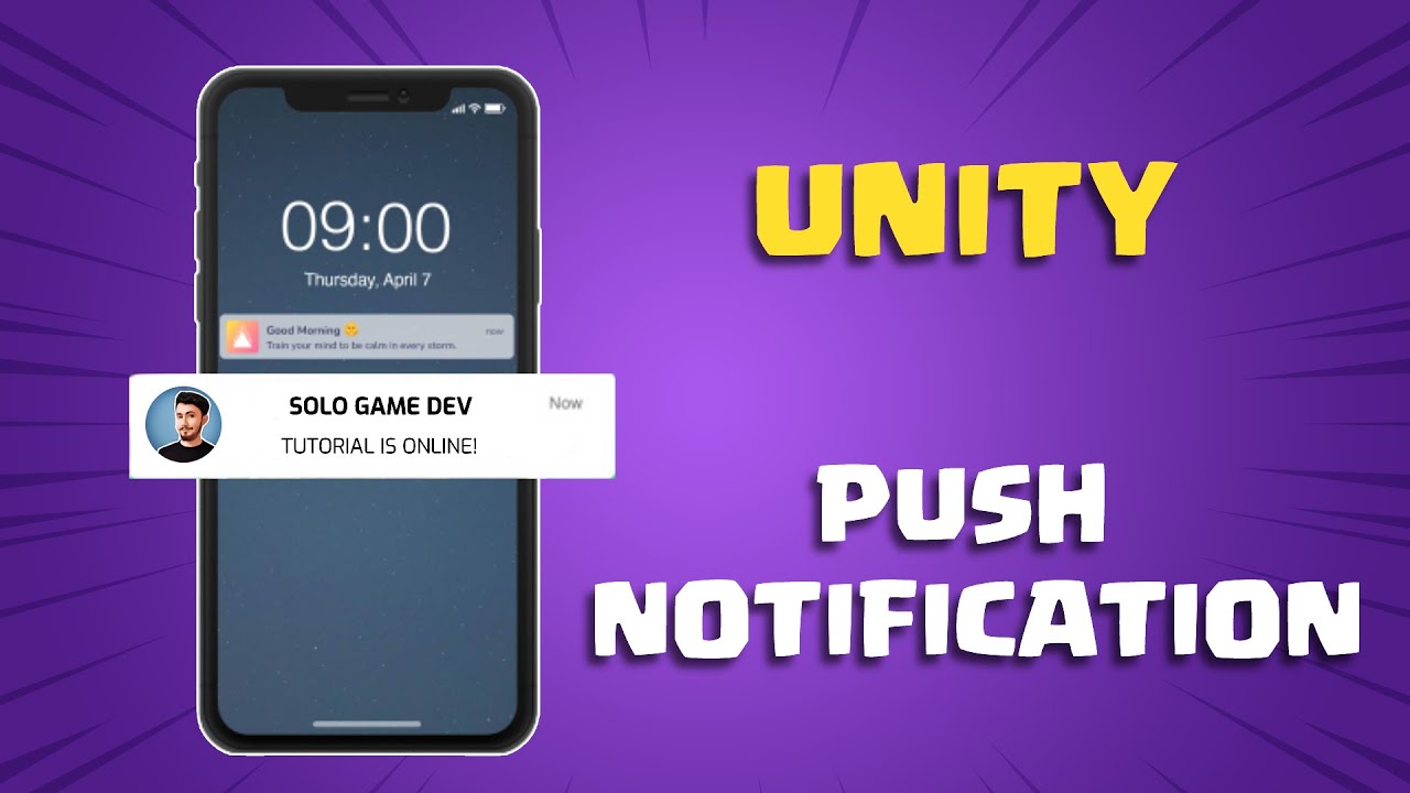 Unity Push Notification Easy Tutorial Youtube