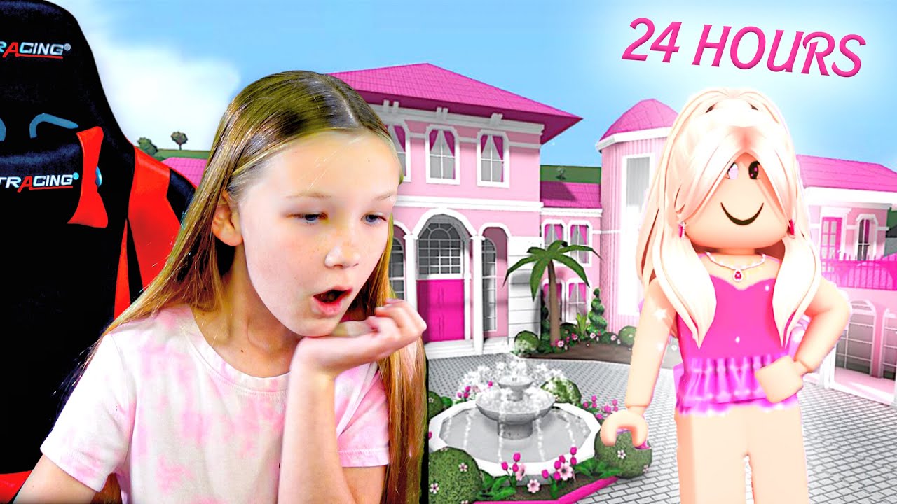 Living In Barbie Dream House For 24 Hours Youtube