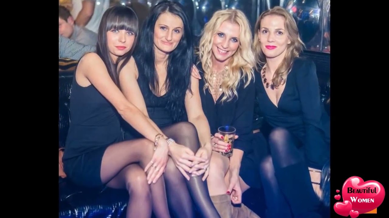 Sexy Girls With Pantyhose And High Heels In Night Club Youtube