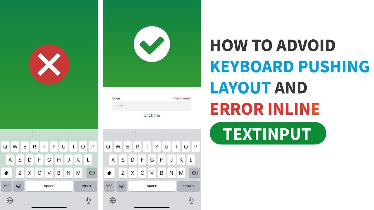 How To Avoid Keyboard Pushing Layout With Textinput React Native