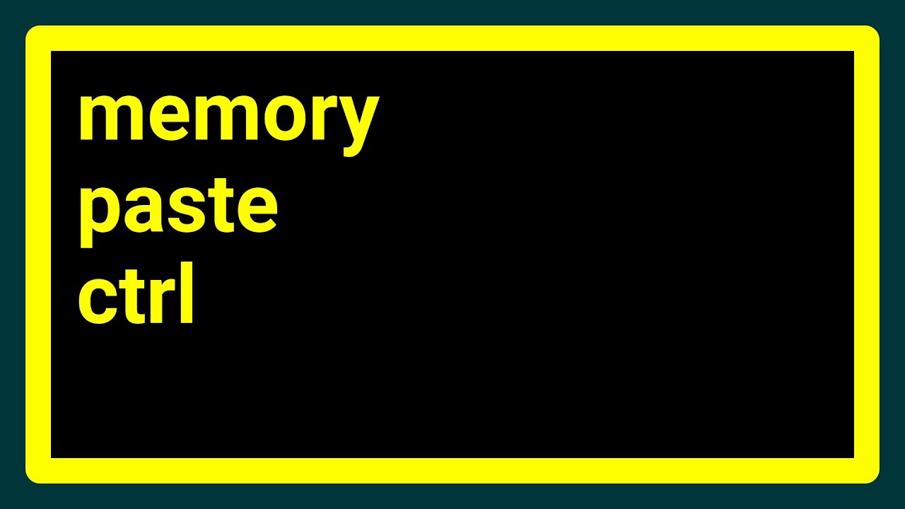 How Do Ctrl C And Ctrl V Work Youtube