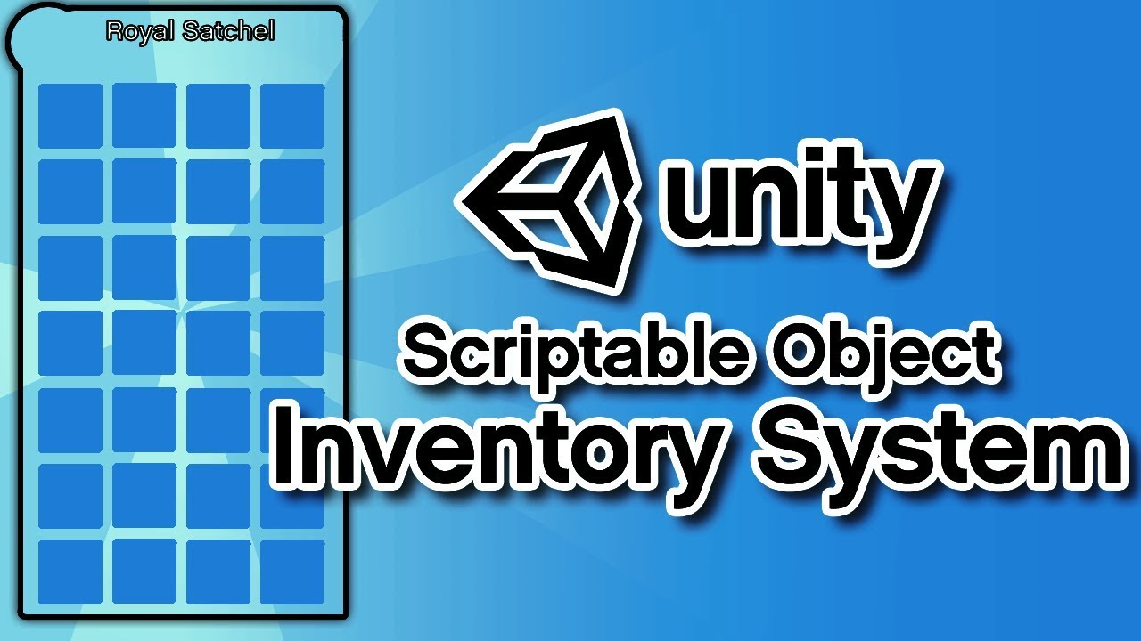 Unity3d Scriptable Object Inventory System Part 1 Youtube
