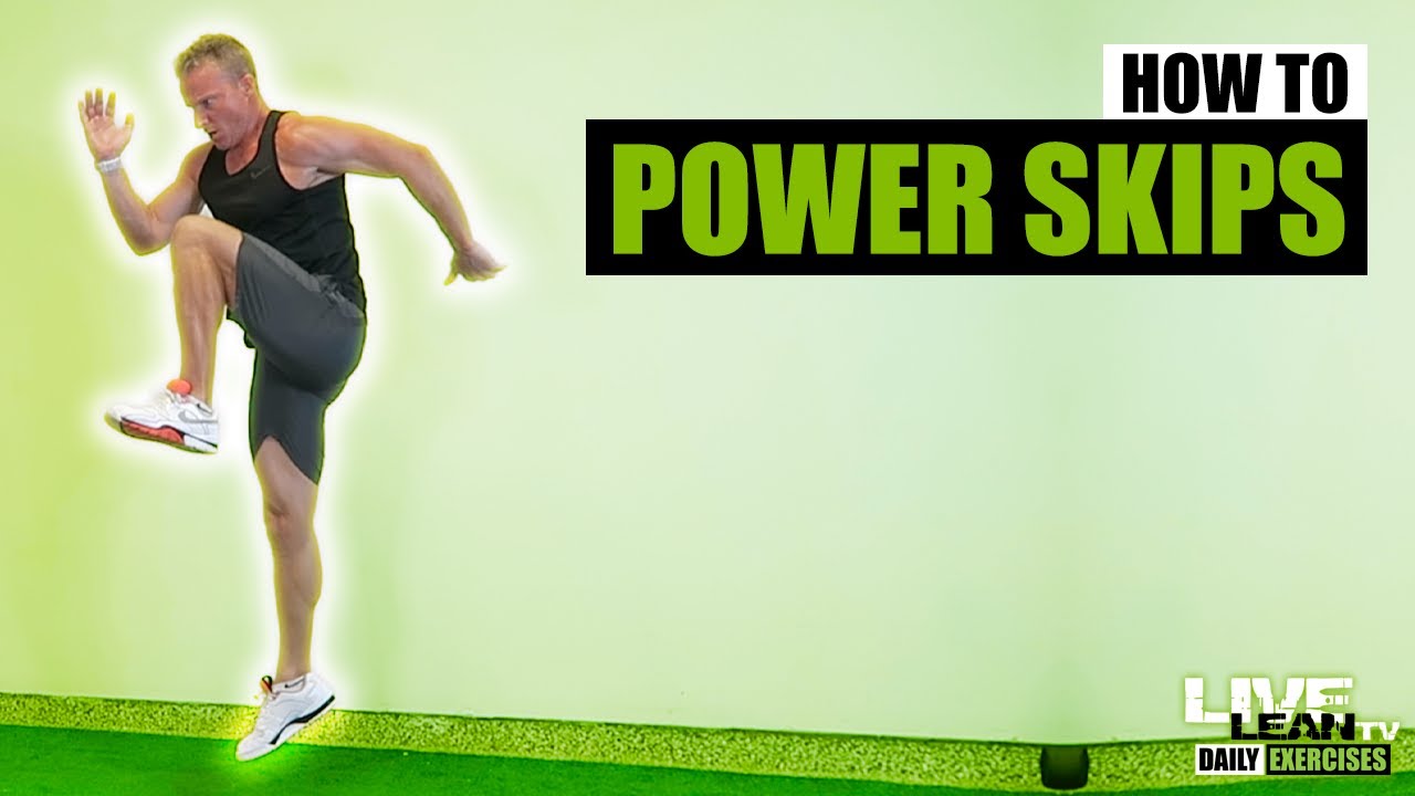 How To Do Alternating Stationary Power Skips Exercise Demonstration