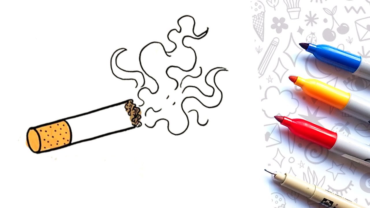 Como Desenhar Um Maco De Cigarros