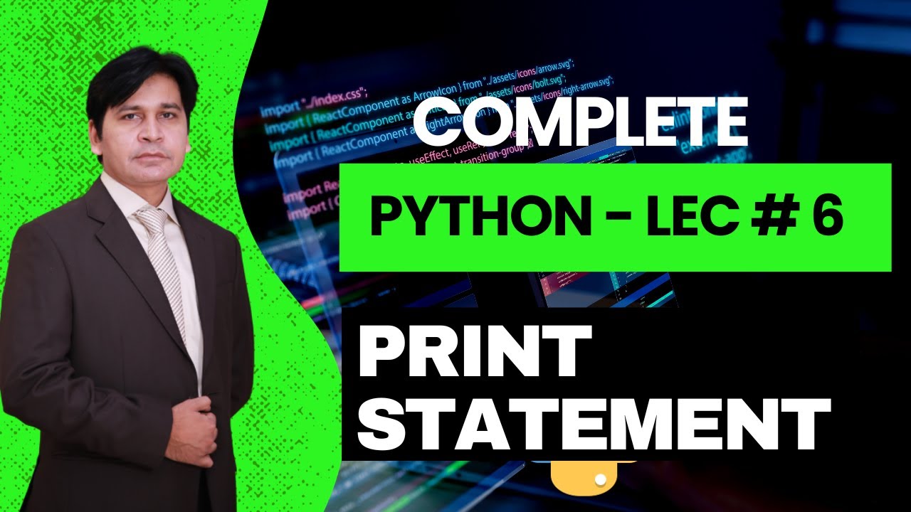 06 Python Tutorial For Beginners Python Lecture 6 Print Statement