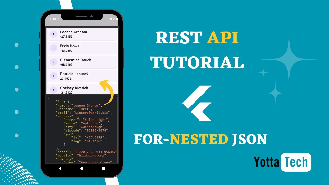 Flutter Rest Api Integration Handling Nested Json Data Tutorial