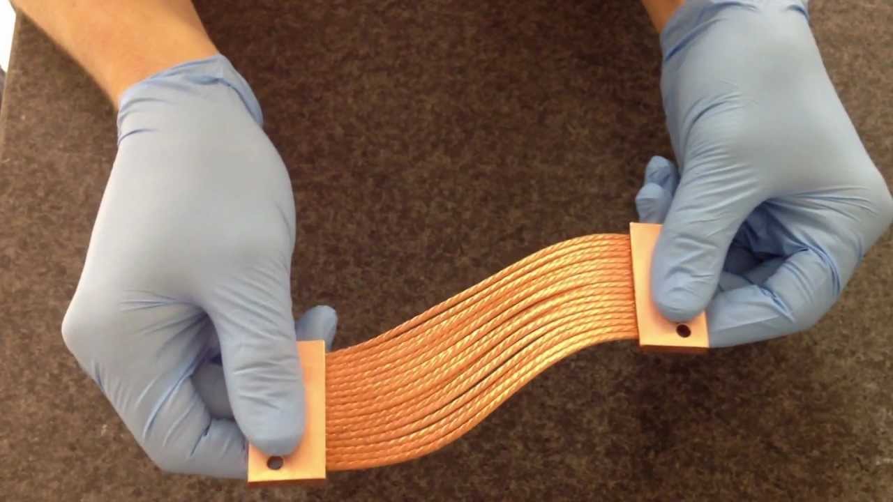 Copper Thermal Link Strap Flexibility Demonstration Youtube
