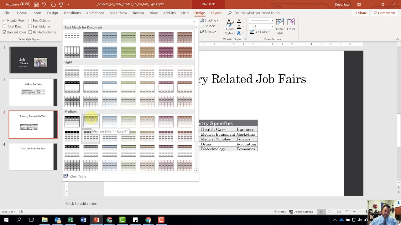 Cgs 1570 Powerpoint Chapter 7 Grader Project Walkthrough Youtube