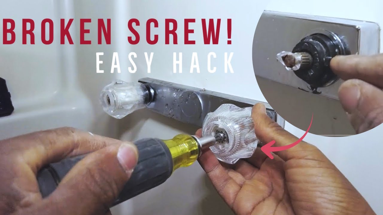 What To Do If Screw Is Rusted Out Or Broken In Shower Faucet Handle